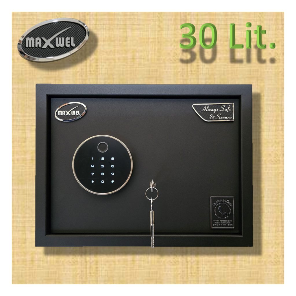 Biometric Round Panel Safe 30 Litre – MAXWELSTORE