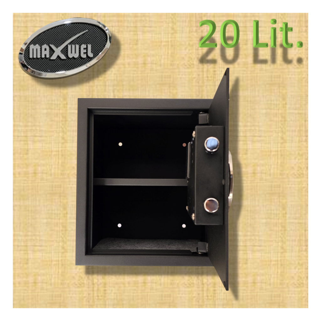 Biometric Round Panel Safe 20 Litre – MAXWELSTORE
